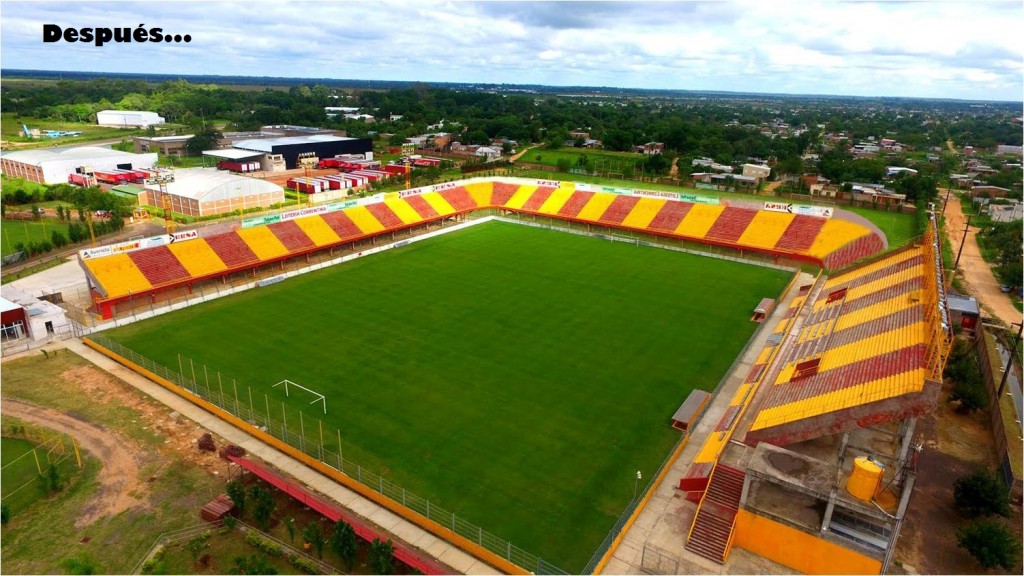 El estadio de Boca Unidos con la ampliación